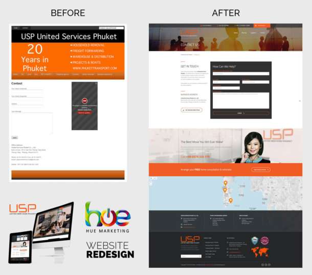 Transport & Shipping Services Website Redesign | Hue Marketing